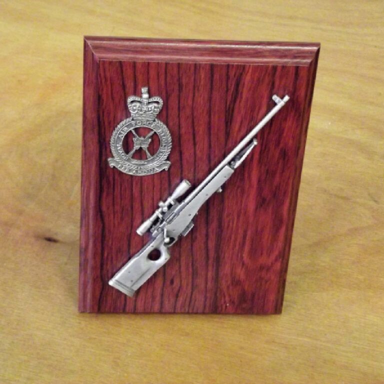 SLR Rifle Small Scale Weapon Plaque - RAF Regiment Heritage