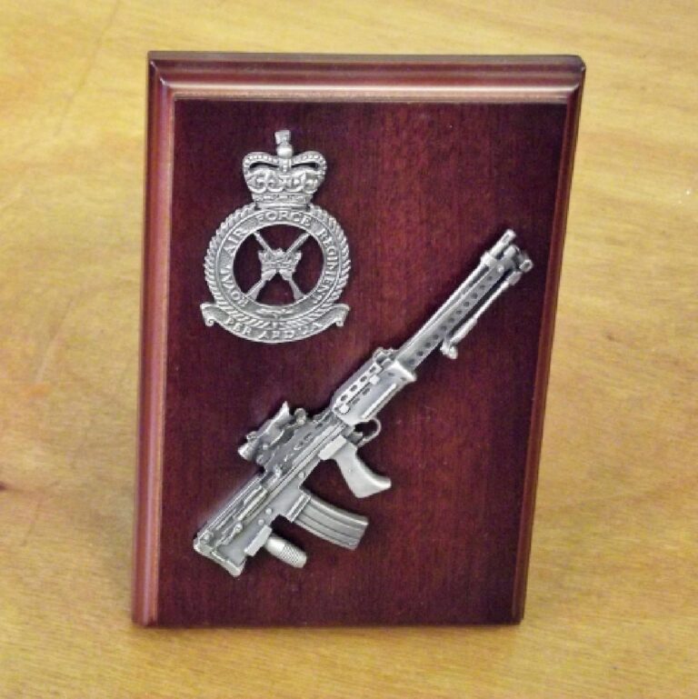 L96 Sniper Rifle Small Scale Weapon Plaque - RAF Regiment Heritage