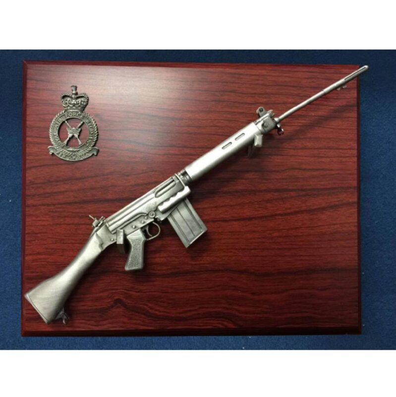 SLR Rifle Small Scale Weapon Plaque - RAF Regiment Heritage