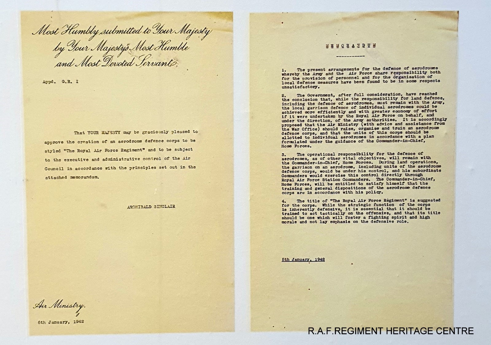 THE START OF THE BEGINNING......... - RAF Regiment Heritage