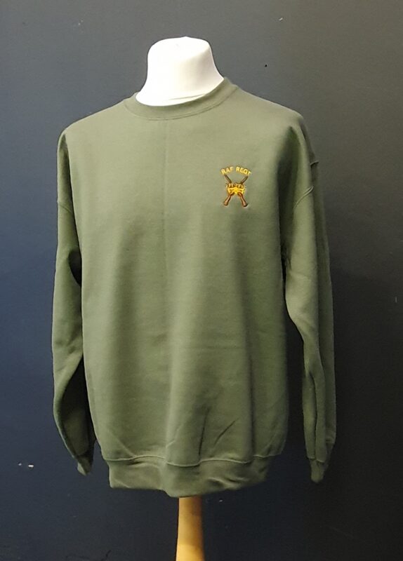 Sweatshirt Olive Green, RAF Regt. - RAF Regiment Heritage